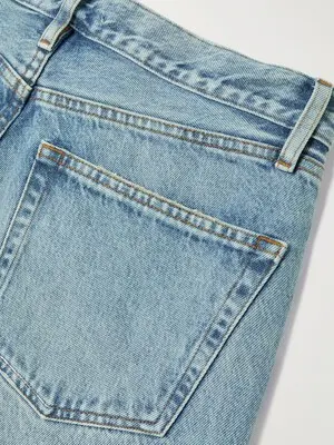 FRAME The Vertical Crop High-rise Straight-leg Jeans