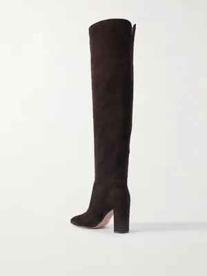 GIANVITO ROSSI Glen Cuissard 85 Over-the-knee Suede Boots