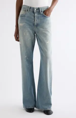 Acne Studios 2021f Trafalgar Paint Splatter Flare Jeans
