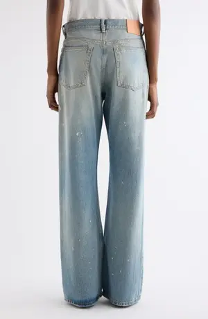 Acne Studios 2021f Trafalgar Paint Splatter Flare Jeans