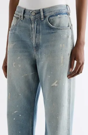 Acne Studios 2021f Trafalgar Paint Splatter Flare Jeans