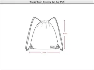 DEUX PAR DEUX Drawstring Gym Bag