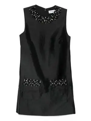 SELF-PORTRAIT Embellished-pocket Mini Dress