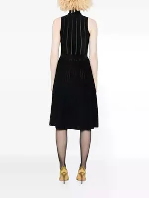 Elisabetta Franchi Ribbed High-neck Dress