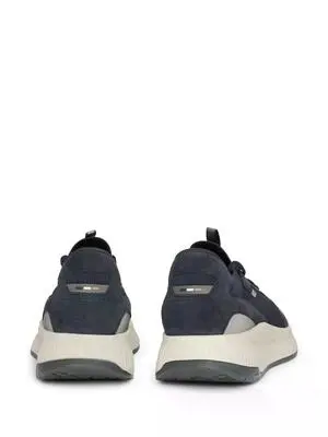 BOSS Ttnm Evo Trainers With Knitted Uppers And Suede Trims - Blue