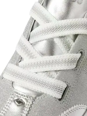 JIMMY CHOO Diamond Embroidered-logo Sneakers