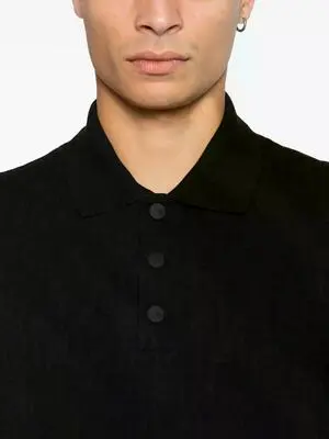 Fendi Textured Button Polo Shirt