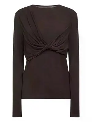 UMA WANG Twisted-panel Long-sleeve Top