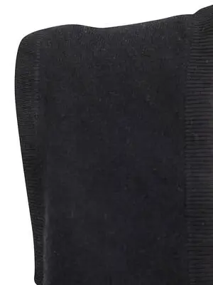 Extreme Cashmere Ribbed Deep-neckline Gilet