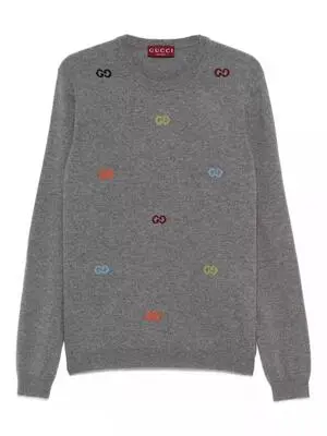 Gucci Embroidered Logo Cashmere Sweater