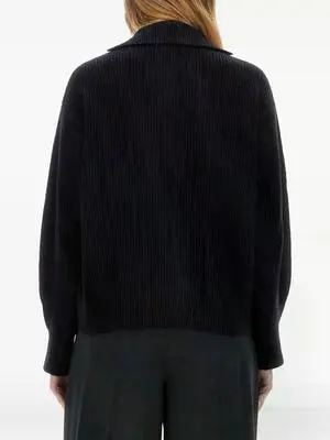 Max Mara Lace-up Ribbed Sweater
