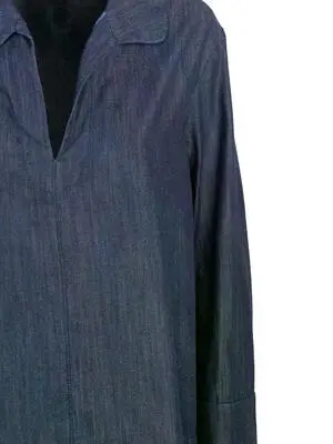 Max Mara Denim Collared Top
