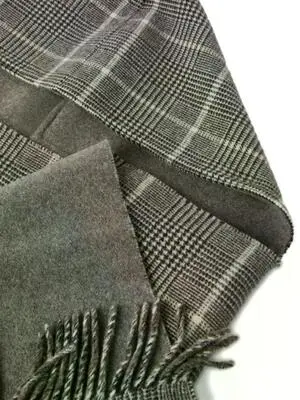 Brunello Cucinelli Checked Cashmere Scarf