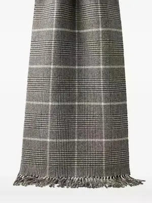 Brunello Cucinelli Checked Cashmere Scarf