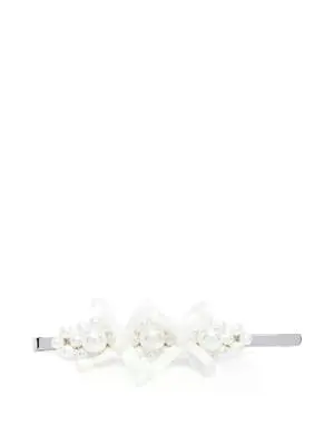 Simone Rocha Bow-embellished Hair Clip - White