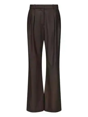 Loulou De Saison Pleated Straight-leg Trousers