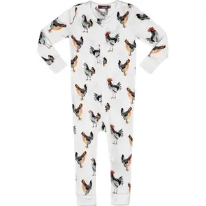 MILKBARN Organic Cotton Zipper Pajama - Chicken