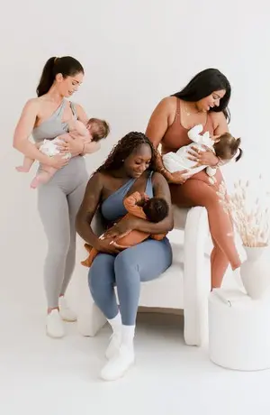 AXK Cross Body Nursing Bra With Easy-release Breastfeeding Clips And One-shoulder Design