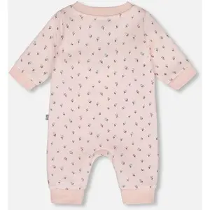 DEUX PAR DEUX Organic Cotton One-piece And Romper - Pink Mini Floral