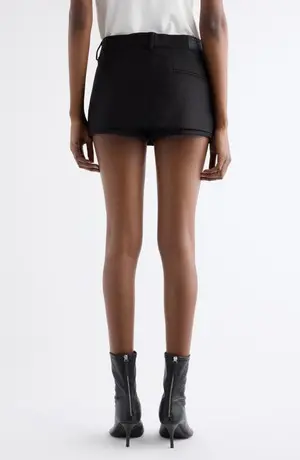 Acne Studios Ikka Layered Pleated Mini Skirt