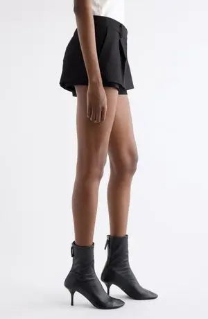 Acne Studios Ikka Layered Pleated Mini Skirt