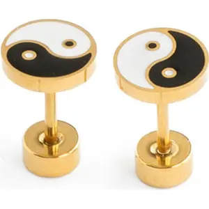 PIP POP Yin Yang Stud Earrings