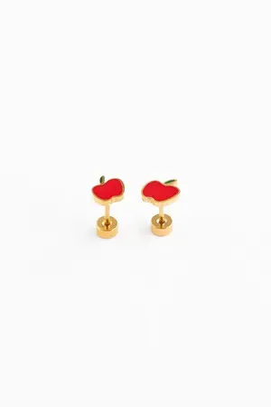 PIP POP Apple Stud Earrings