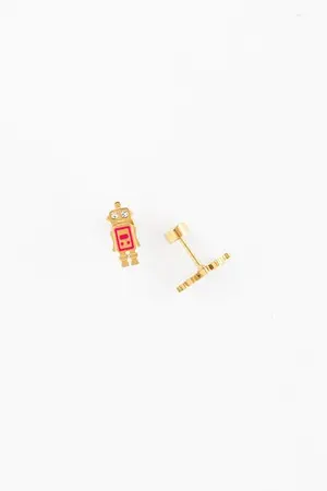 PIP POP Robot Stud Earrings