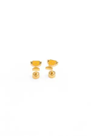 PIP POP Trophy Stud Earrings - Gold