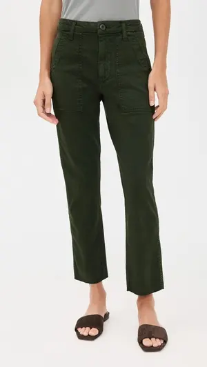 AMO Easy Army Trousers - Mosswood