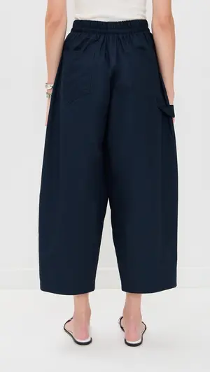 LE BOP Marcela Barrel Pants - Navy