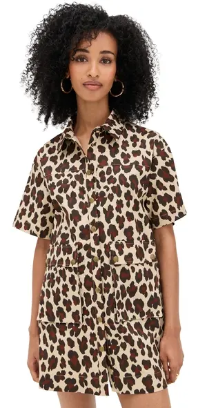 LE BOP Print Utility Mini Dress