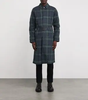 Polo Ralph Lauren Waxed Cotton Tartan Overcoat