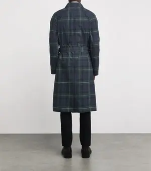 Polo Ralph Lauren Waxed Cotton Tartan Overcoat