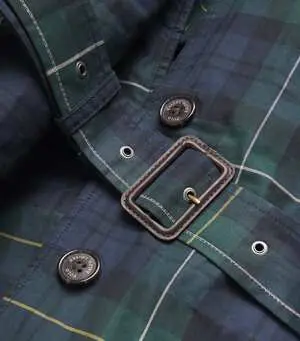 Polo Ralph Lauren Waxed Cotton Tartan Overcoat