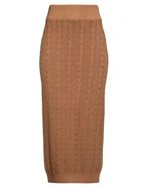Woolrich Midi Virgin Wool Skirt - Camel
