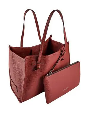 GIANNI CHIARINI Cow Leather Tote Handbag - Red