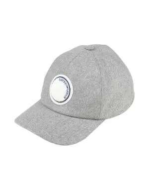 Emporio Armani Baseball Cap In Wool And Polyamide - Grey