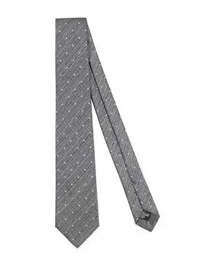 Emporio Armani Polka-dot Silk Necktie - Grey