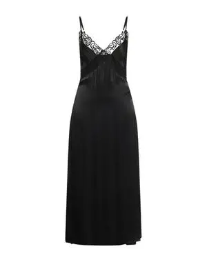 Sandro Viscose Maxi Dress With Lace Trims