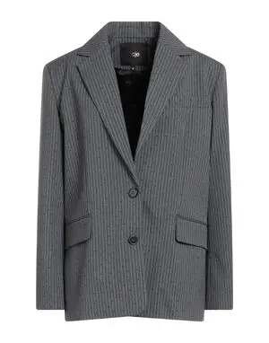 Maje Single-breasted Pinstriped Blazer With Crystal Embellishments