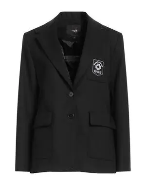 Maje Single-breasted Blazer With Appliqués