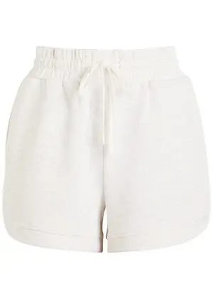 Varley Ollie High-rise Stretch-jersey Shorts - Ivory