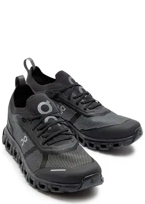 On Cloud 6 Versa Panelled Mesh-knit Sneakers - Black
