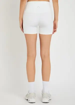 Varley Freesoft High-rise Stretch-jersey Shorts - White