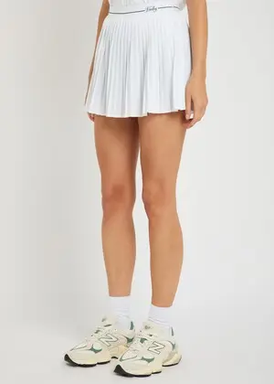 Varley High-rise Stretch-jersey Skort - White