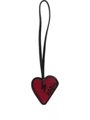 Zadig&Voltaire Heart Lightning Keyring - Red