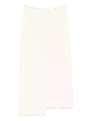 JIL SANDER Asymmetric Midi Skirt - Neutrals