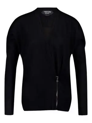 TOM FORD Wrap-front Cardigan - Black