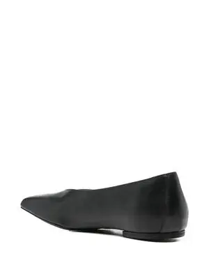 Rick Owens Leather Ballet Flats - Black